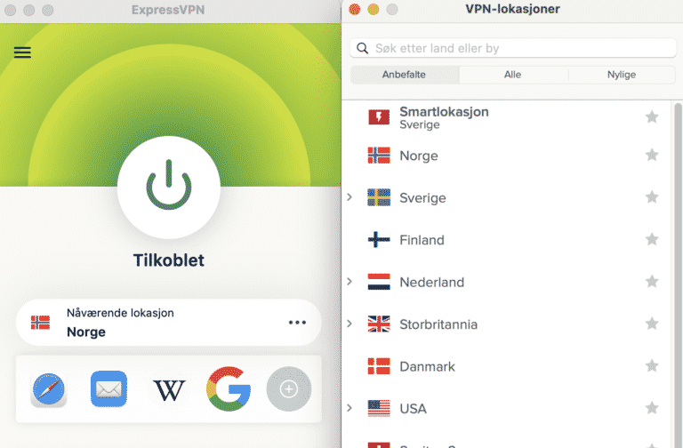 ExpressVPN Norge Anmeldelse: Pris & Test (2026)